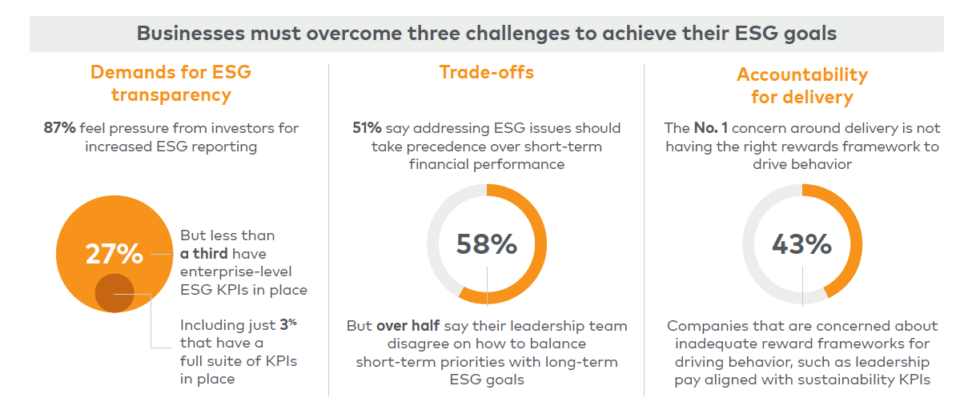 Companies see long road ahead to realize their ESG commitments—here are ...